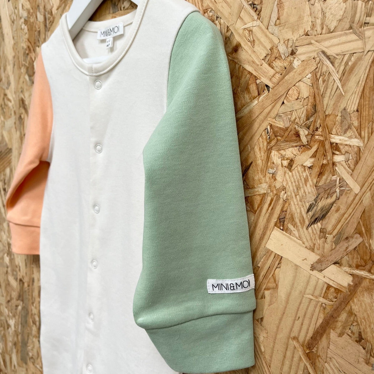 Mini + Moi The Label Colour Block Sleepsuit — MiniAndMoi